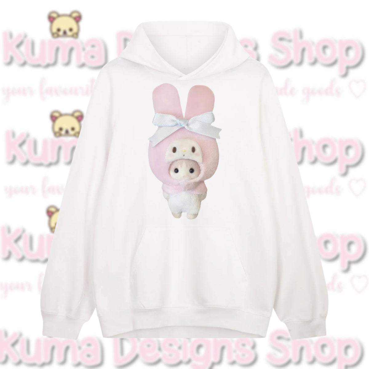 sylvanion families white hoodie – Kuma Designs Shop