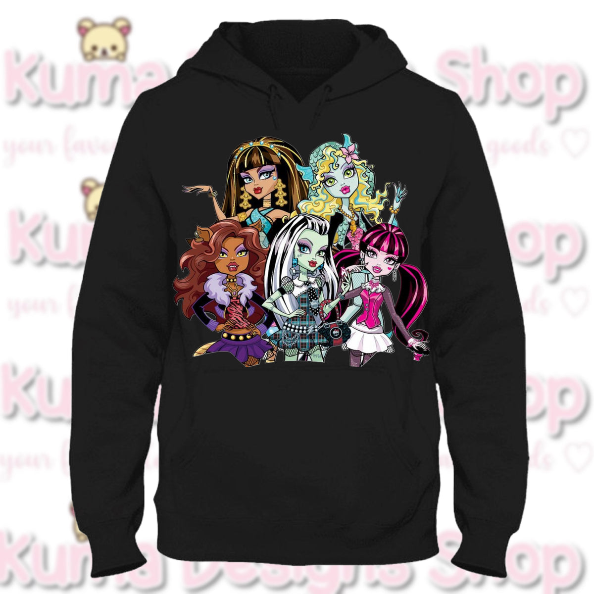 monster high doll hoodie – Kuma Designs Shop