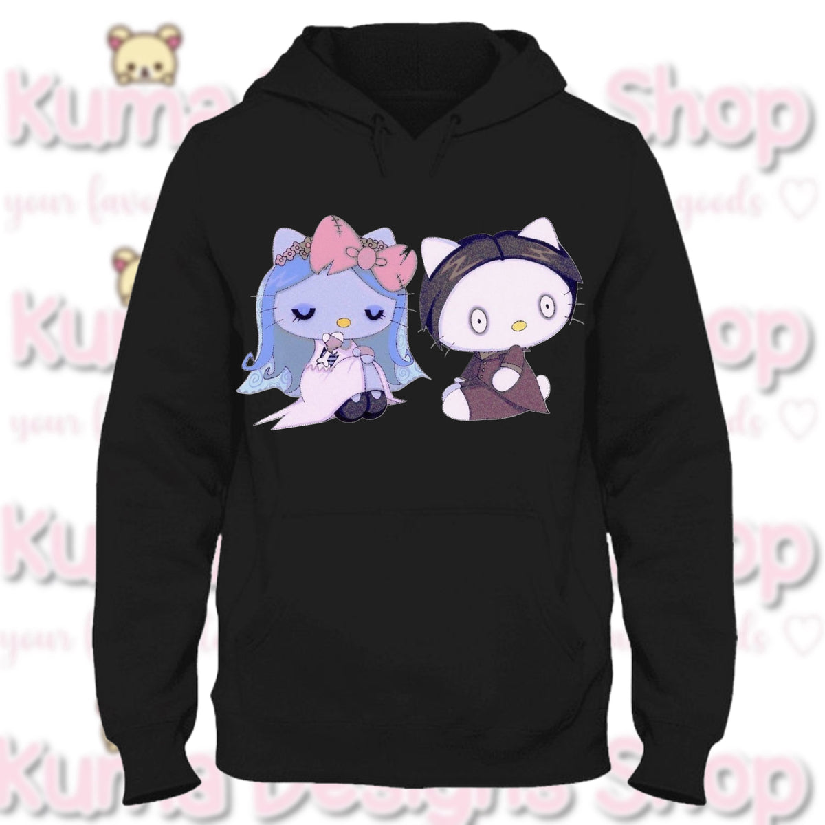 corpse bride x hello kitty hoodie – Kuma Designs Shop