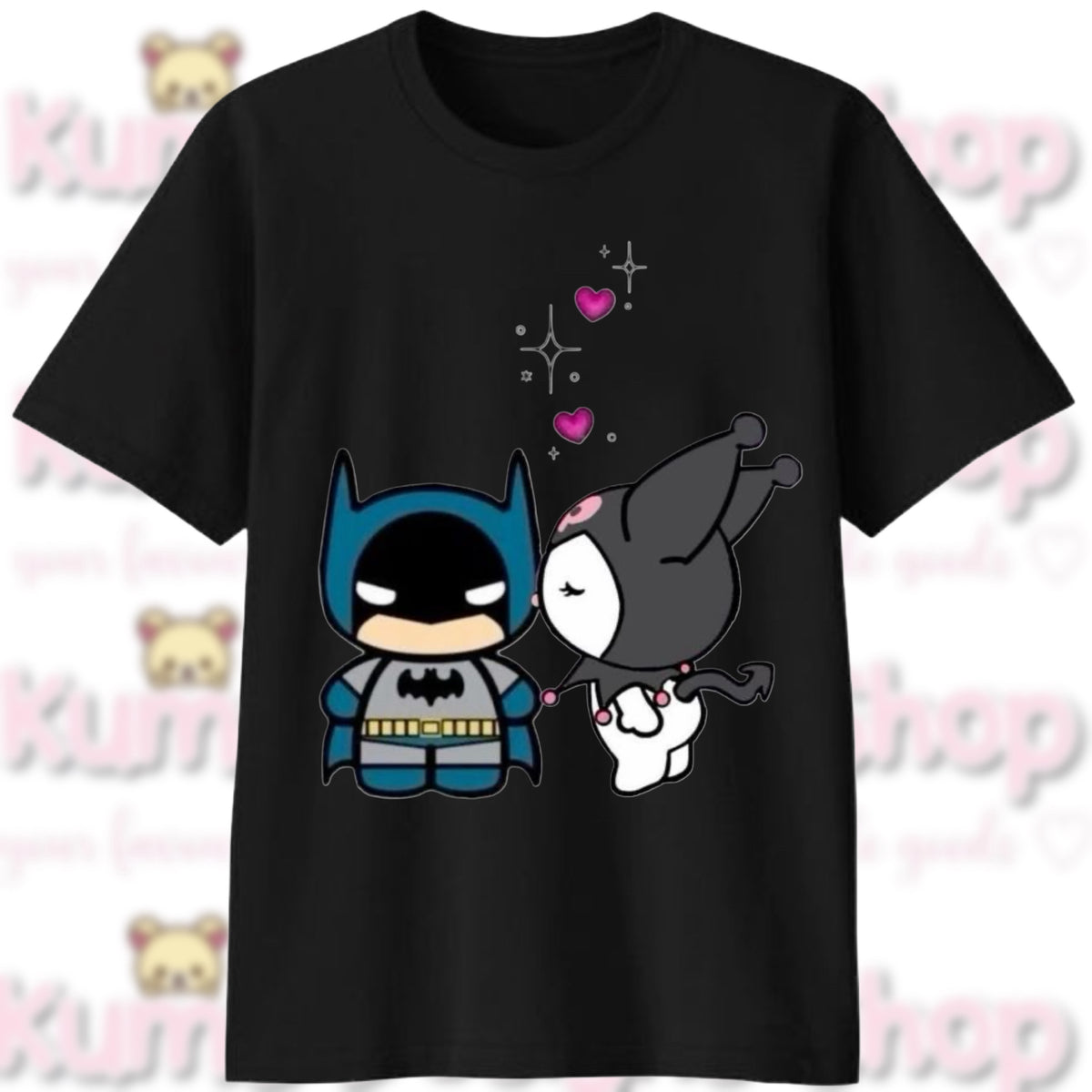 kuromi x batman t-shirt – Kuma Designs Shop
