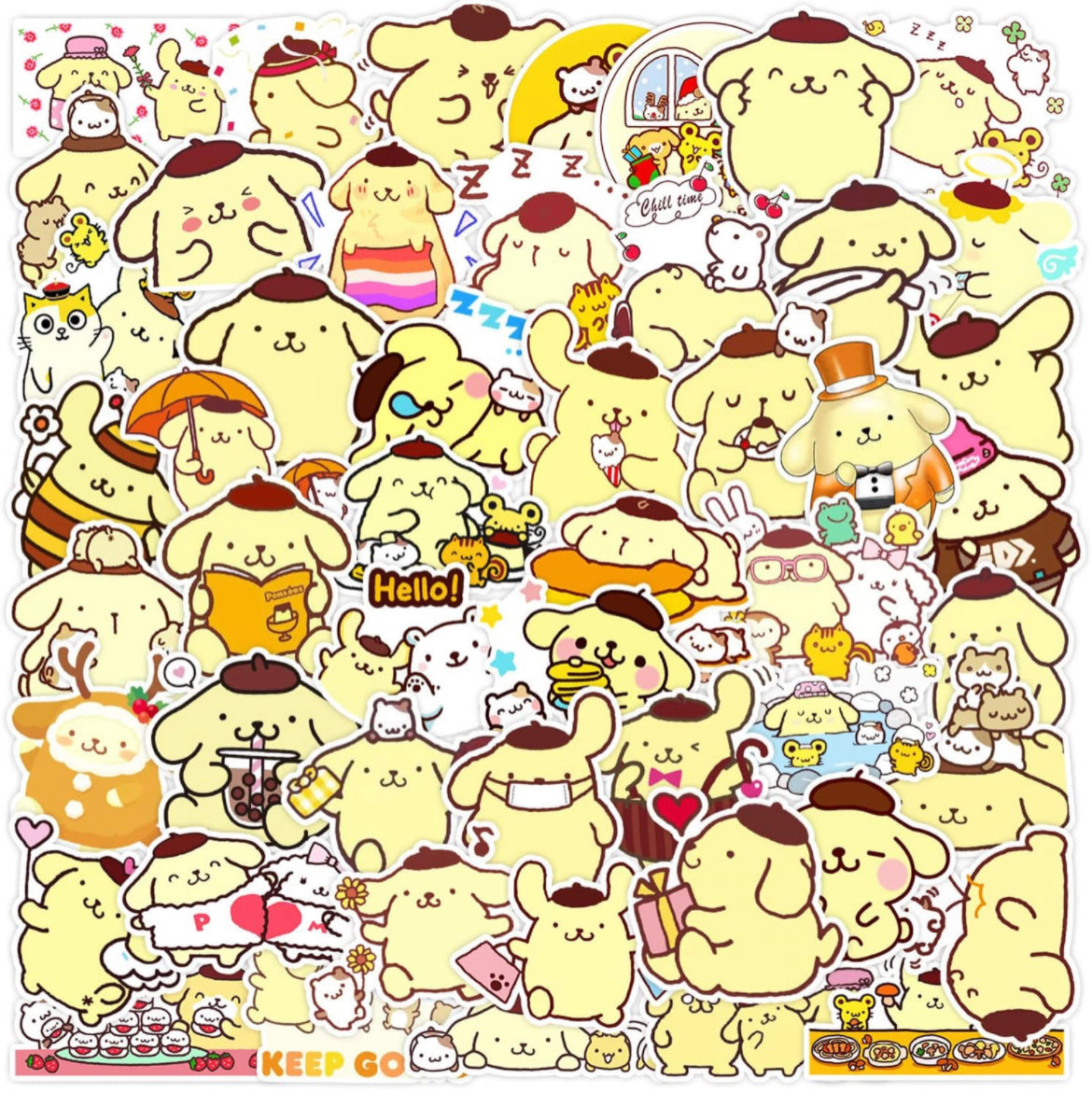 pompompurin sanrio sticker bundle – Kuma Designs Shop