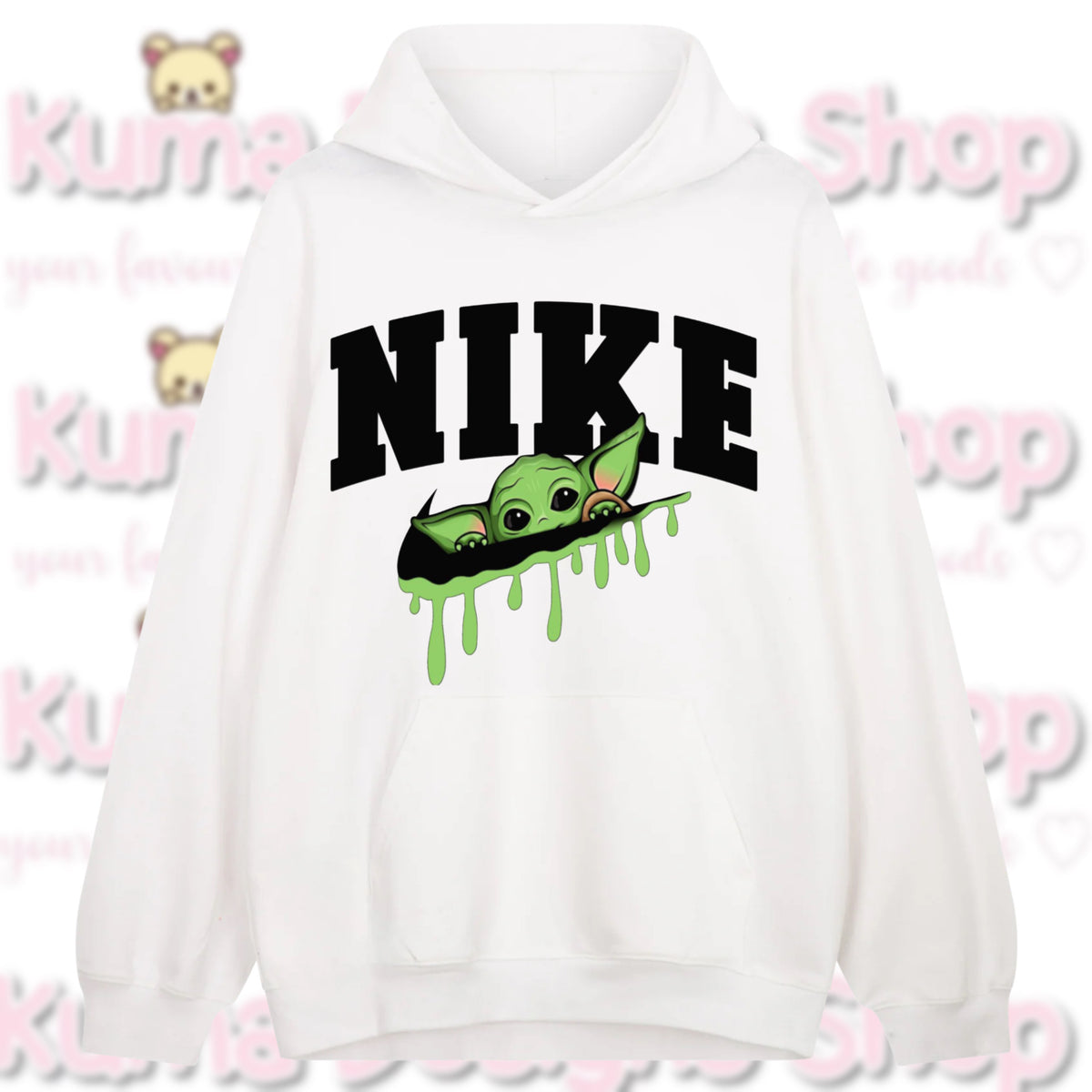 baby yoda grogu nike drip hoodie – Kuma Designs Shop