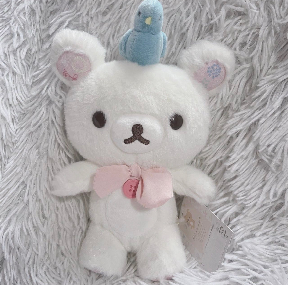 korilakkuma rare with bird sanx plush – Kuma Designs Shop